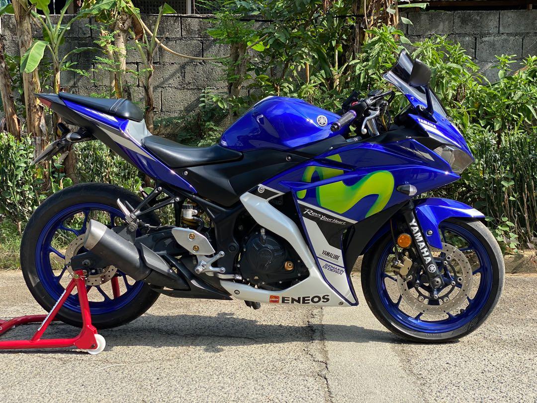 Yamaha R3 Movistar ed., Motorbikes, Motorbikes for Sale on Carousell