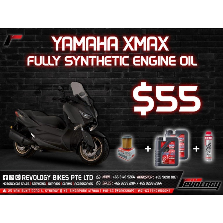 YAMAHA XMAX FULLY SYNTHETIC ENGINE OIL PACKAGE PROMO!, Motorcycles ...