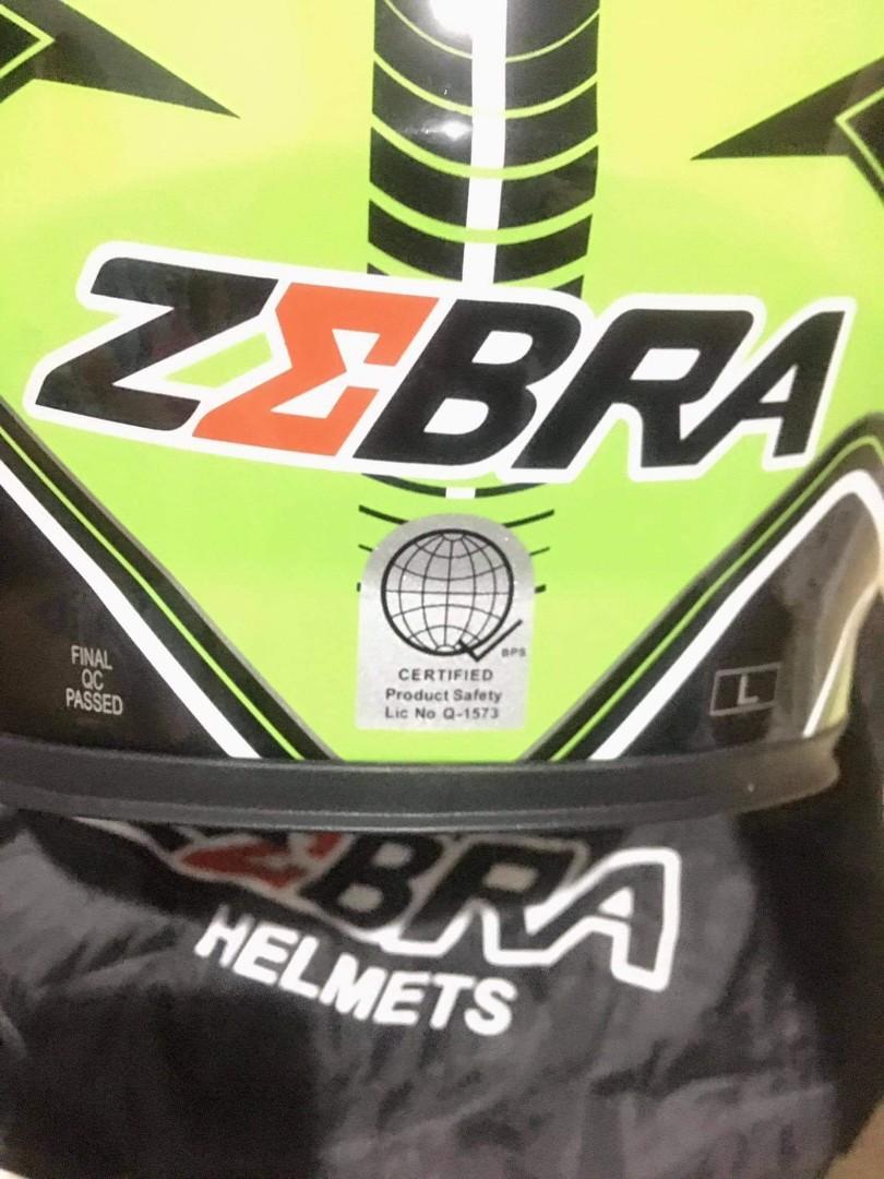 ZEBRA HELMET, Motorbikes, Motorbike Parts & Accessories, Helmets and ...