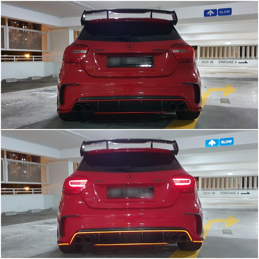 3M Reflective Tape Stickers On (Mercedes A250), Car Accessories ...