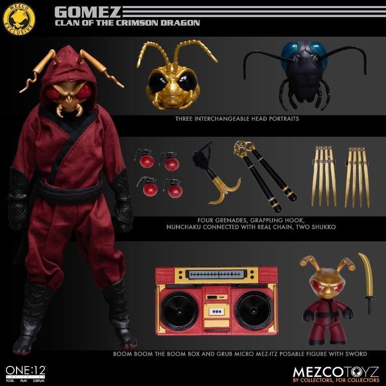 全新現貨 未開封 Mezco one:12 Gomez Clan of the Crimson Dragon Edition 紅忍蟻 蟻 ...