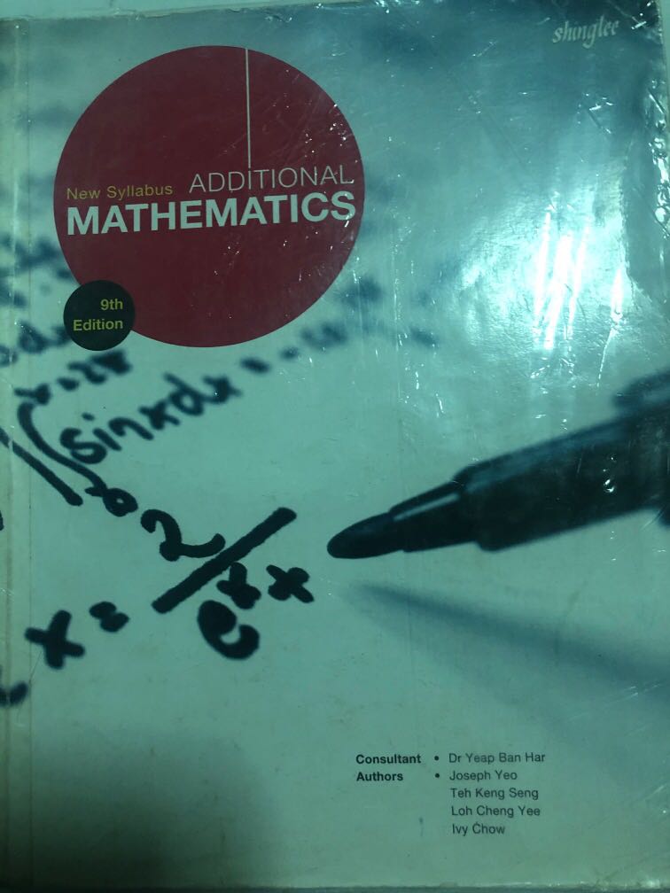 Additional Mathematics Textbook, Books & Stationery, Textbooks ...