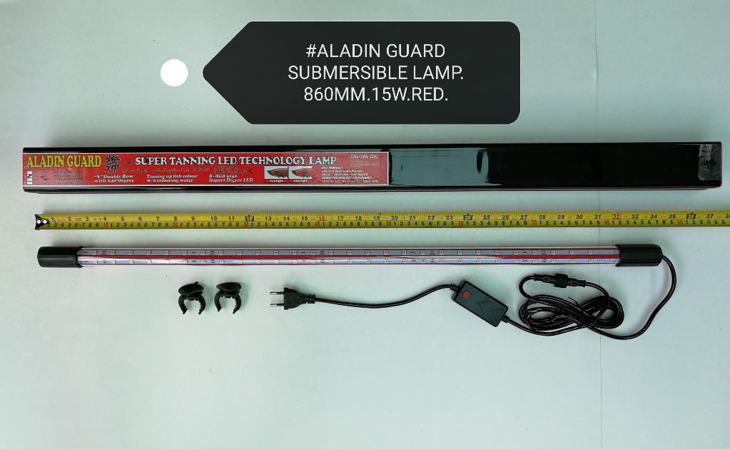 Aladin Guard Submersible Tanning LED Fish Aquarium Lamp [AL86V], Pet ...
