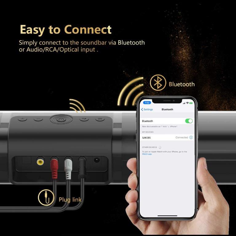 [BNIB] SAKOBS (DS6402) Sound Bar (60W) - Audio Sound Bar With Wired ...