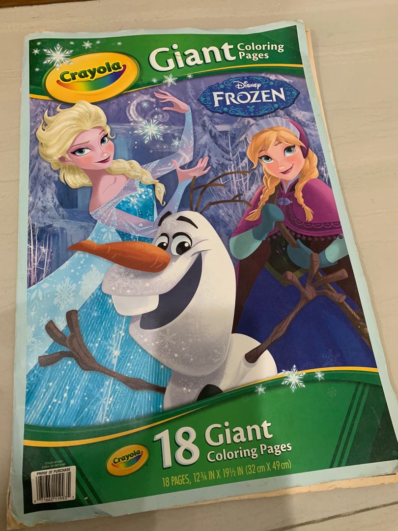 Crayola Disney Frozen Giant Colouring Pages, Hobbies & Toys, Books ...