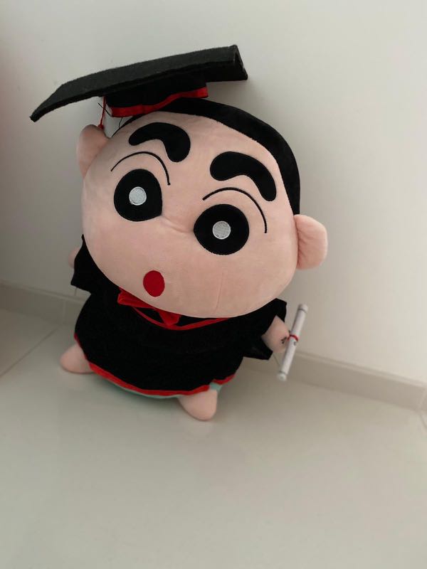 Crayon Shin Chan graduation 45cm, Hobbies & Toys, Toys & Games on Carousell