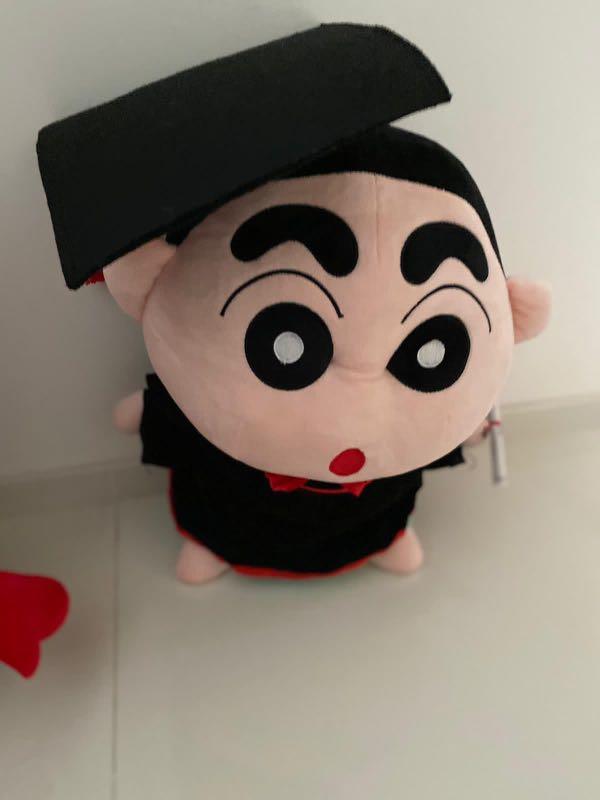Crayon Shin Chan graduation 45cm, Hobbies & Toys, Toys & Games on Carousell