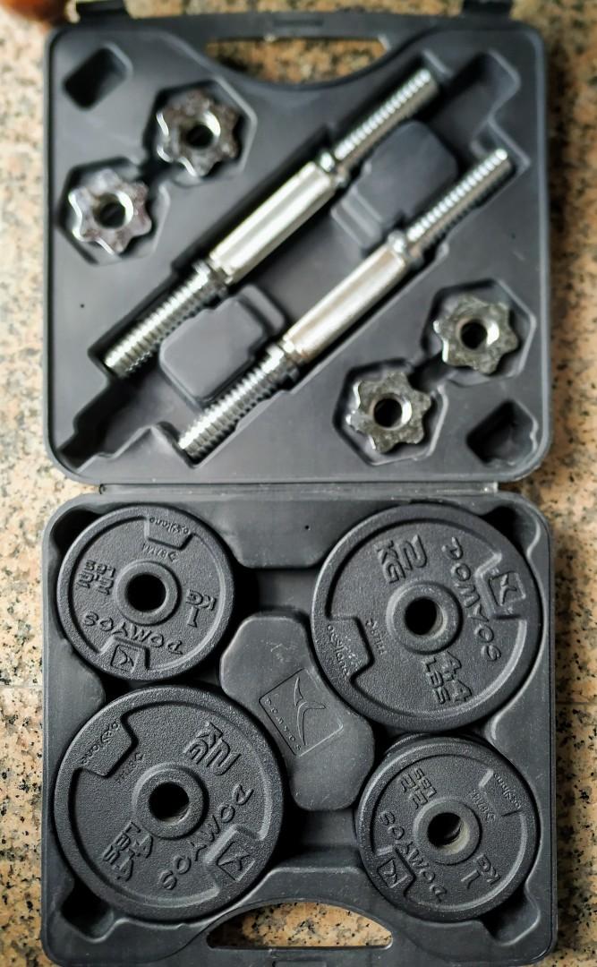 Domyos 20kg dumbbell set, Sports Equipment, Exercise & Fitness, Weights ...