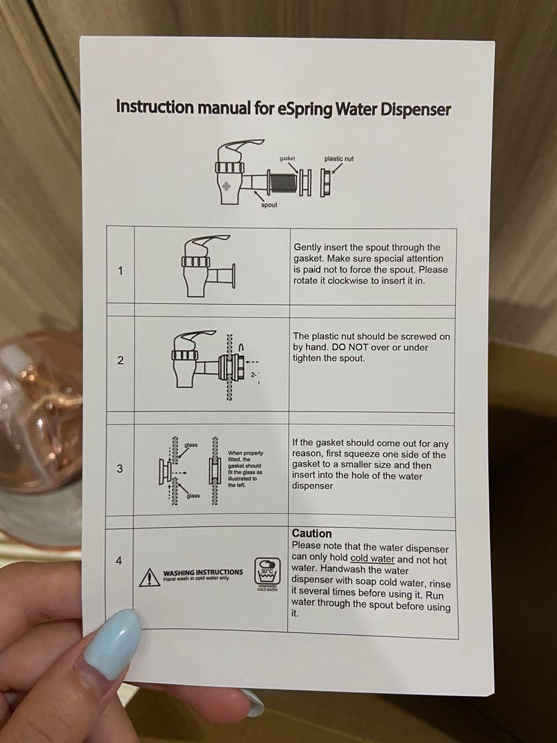 eSpring glass water dispenser, TV & Home Appliances, Kitchen Appliances ...