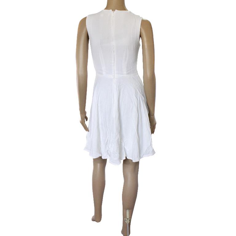 French Connection White A-Line Dress, Women's Fashion, Dresses & Sets ...