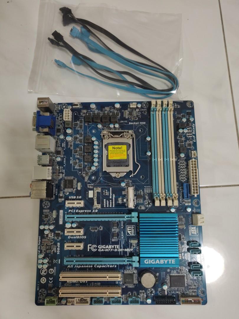 Gigabyte H77-D3H-MVP motherboard, Computers & Tech, Parts & Accessories, Networking on Carousell
