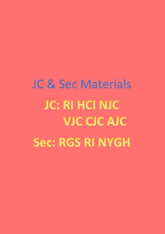 JC & Sec School Notes - Sec 1 2 3 4 - JC1 JC2 - H2 - Math - Science ...