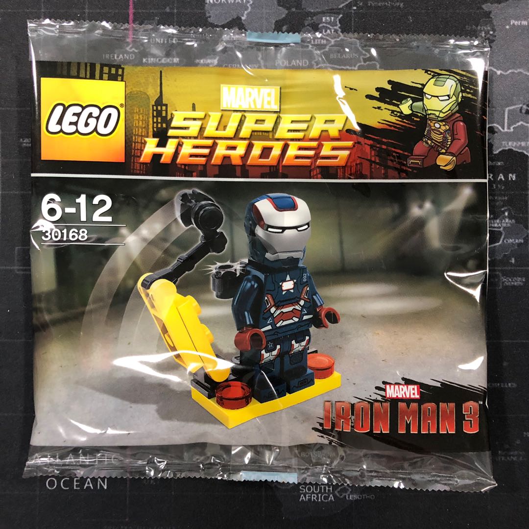 Lego Marvel Super Heroes 30168 Iron Patriot polybag. Gun mount system ...