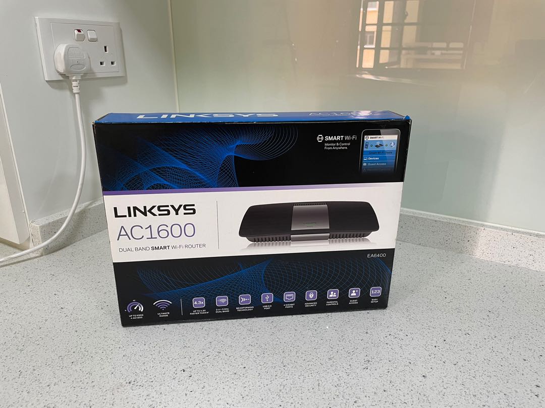 Linksys AC1600 dual band smart WiFi router, Computers & Tech, Parts ...