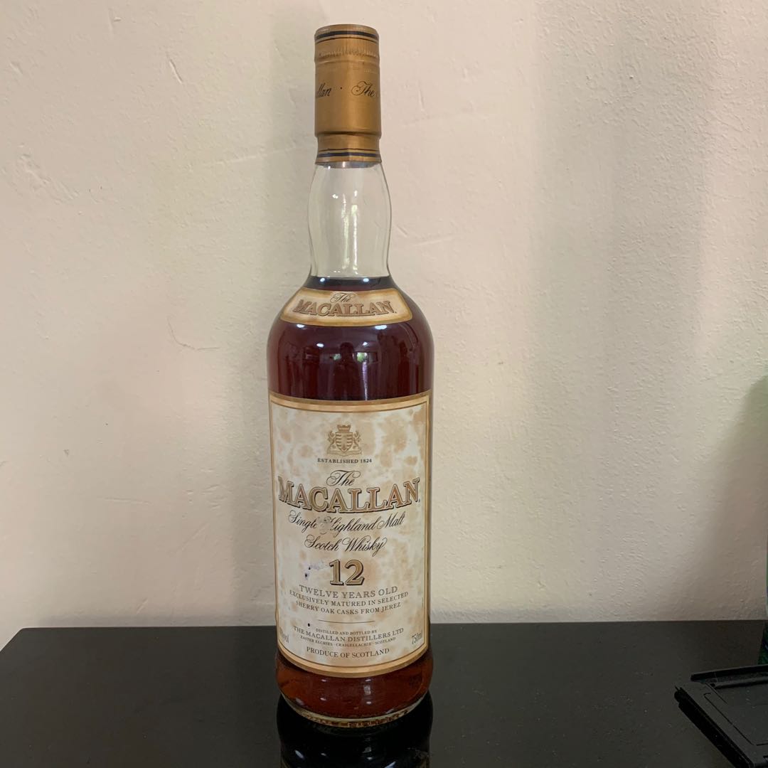 Macallan 12 Year Old Sherry Oak From Jerez (750ml) Old Label (MC ...