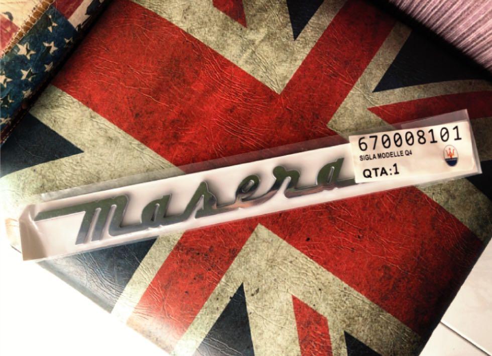 Maserati 3D Sticker, Car Accessories, Accessories on Carousell