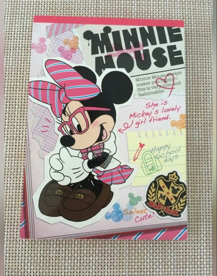 Minnie Mouse Disney notepad kinokuniya writing pad, Hobbies & Toys ...