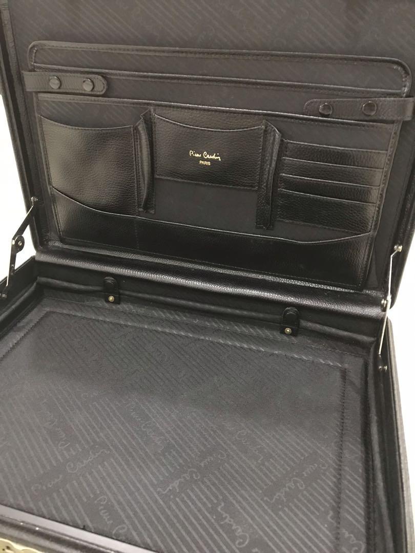 Pierre Cardin rare material briefcase, Luxury, Bags & Wallets on Carousell