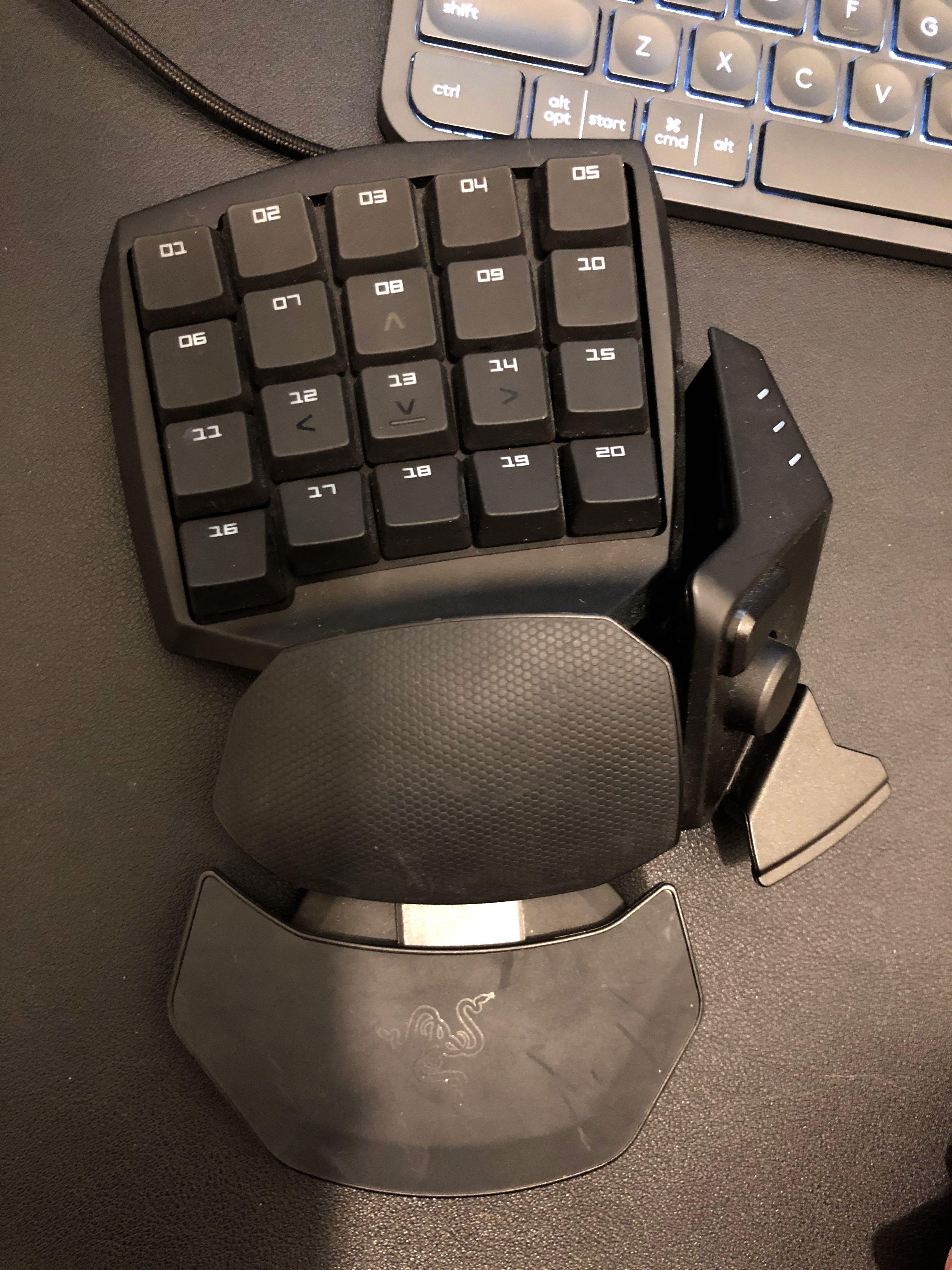 Razer orbweaver gaming keyboard 單手鍵盤 logitech , 電腦＆科技, 電腦周邊及配件, 電腦鍵盤及相關 ...
