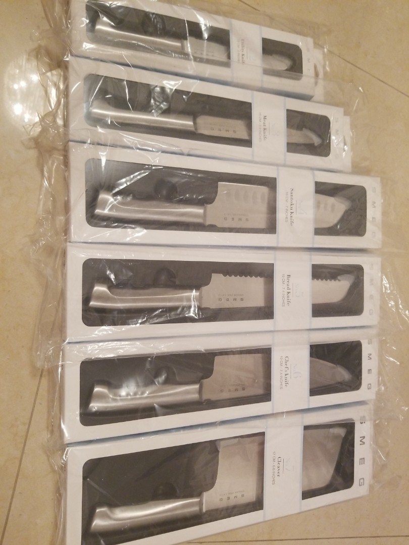 SMEG knife 全新6把, 傢俬＆家居, 廚具和餐具, 炊具及配件 - Carousell