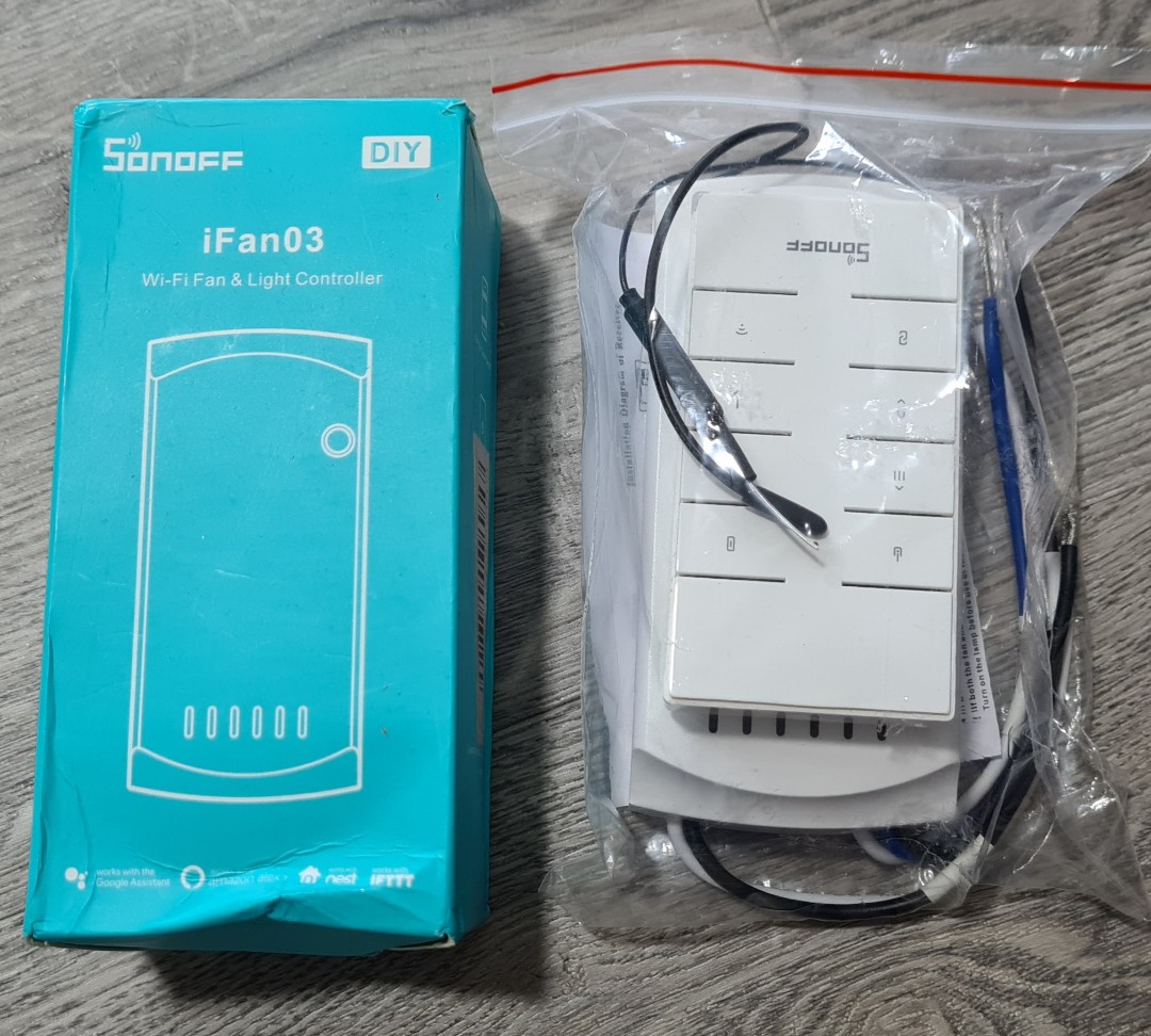 SONOFF IFan03: Wi-Fi Ceiling Fan And Light Controller, Home Appliances ...
