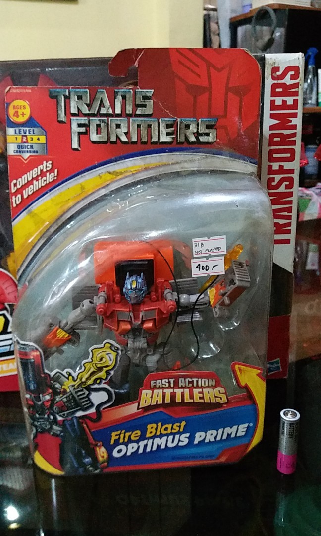 Transformers fast action battlers fire blast optimus prime, Hobbies ...