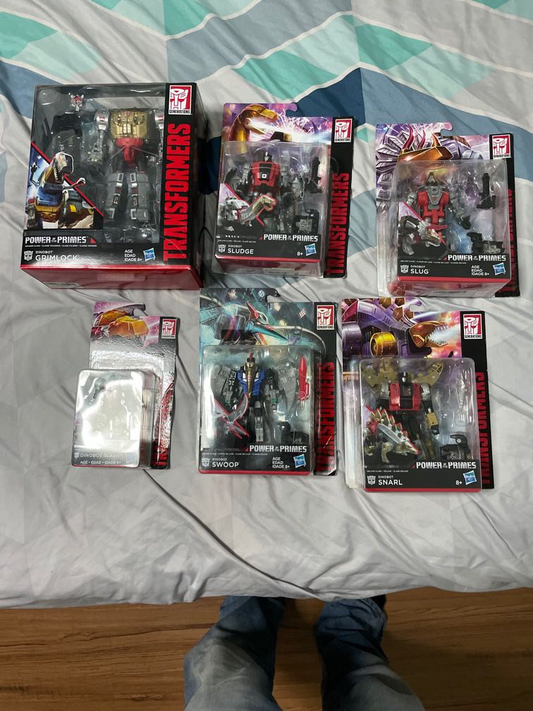 ORIGINAL Transformers POTP Dinobots set - Volcanicus, Toys & Games ...