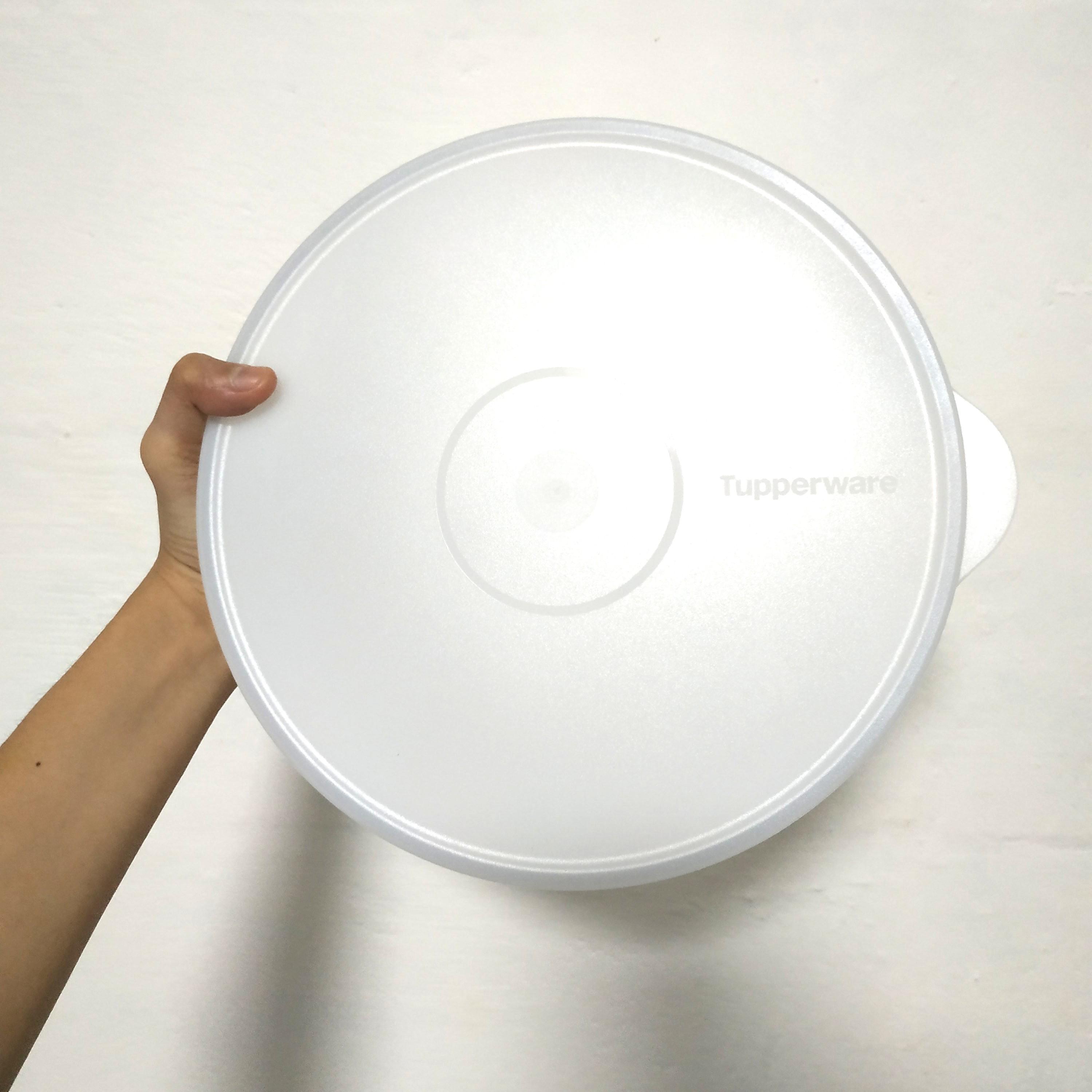 Tupperware 2L Elegant Crystal Clear Ice Prism Serving Bowl Container ...