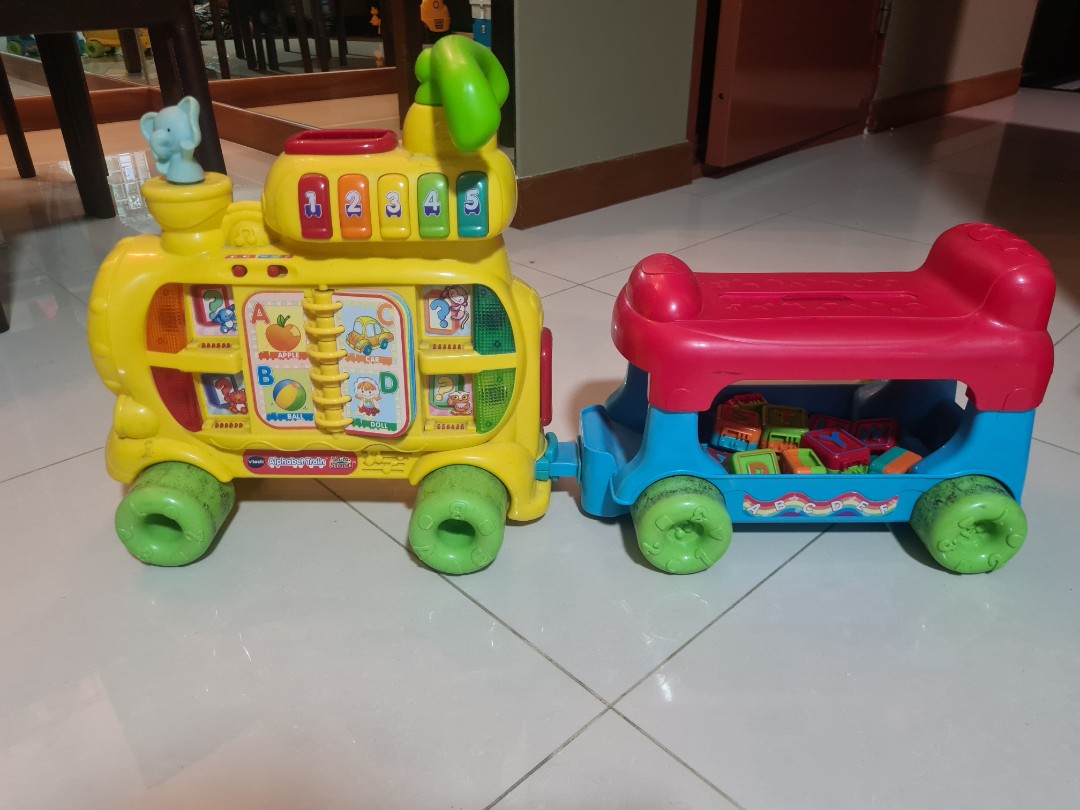 VTech Sit-To-Stand Alphabet Train, Babies & Kids, Infant Playtime on ...