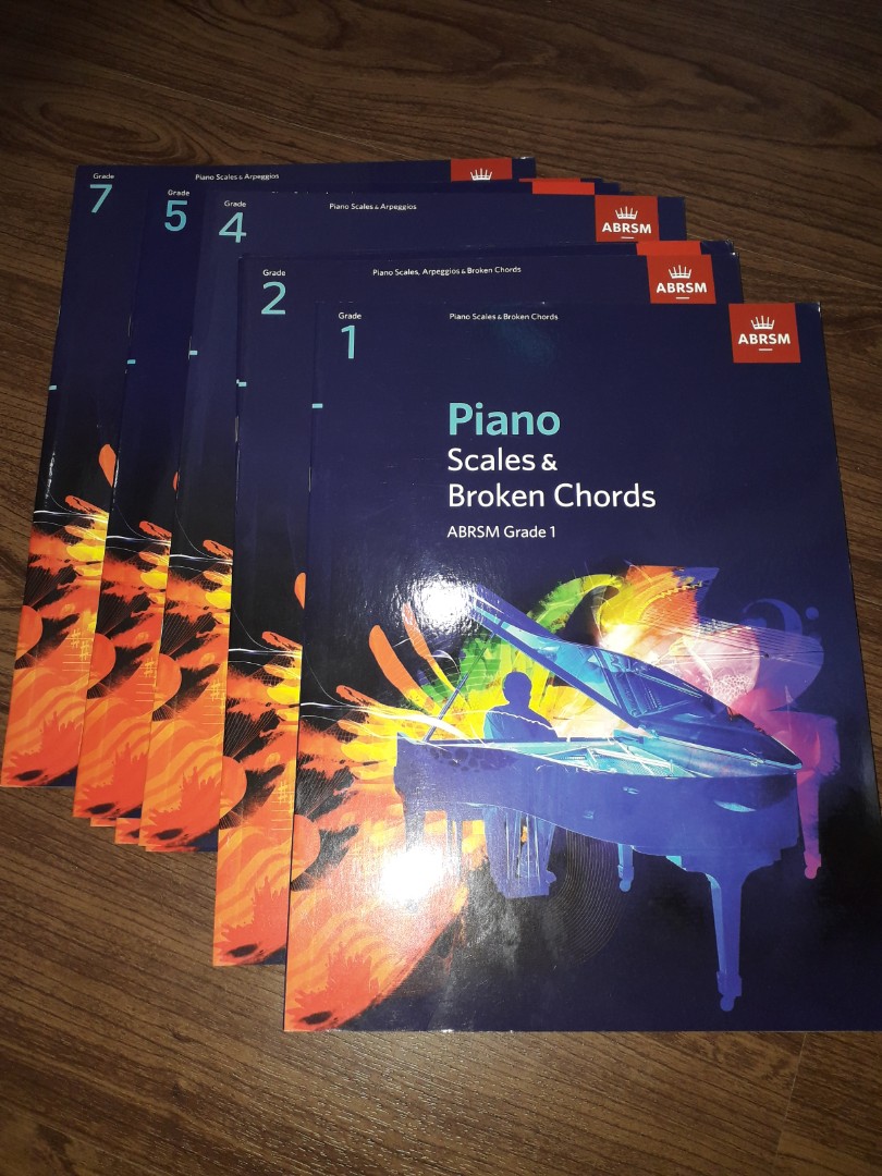 ABRSM Piano, Arpeggios & Broken Chords Grade 1-7, Hobbies & Toys, Music ...