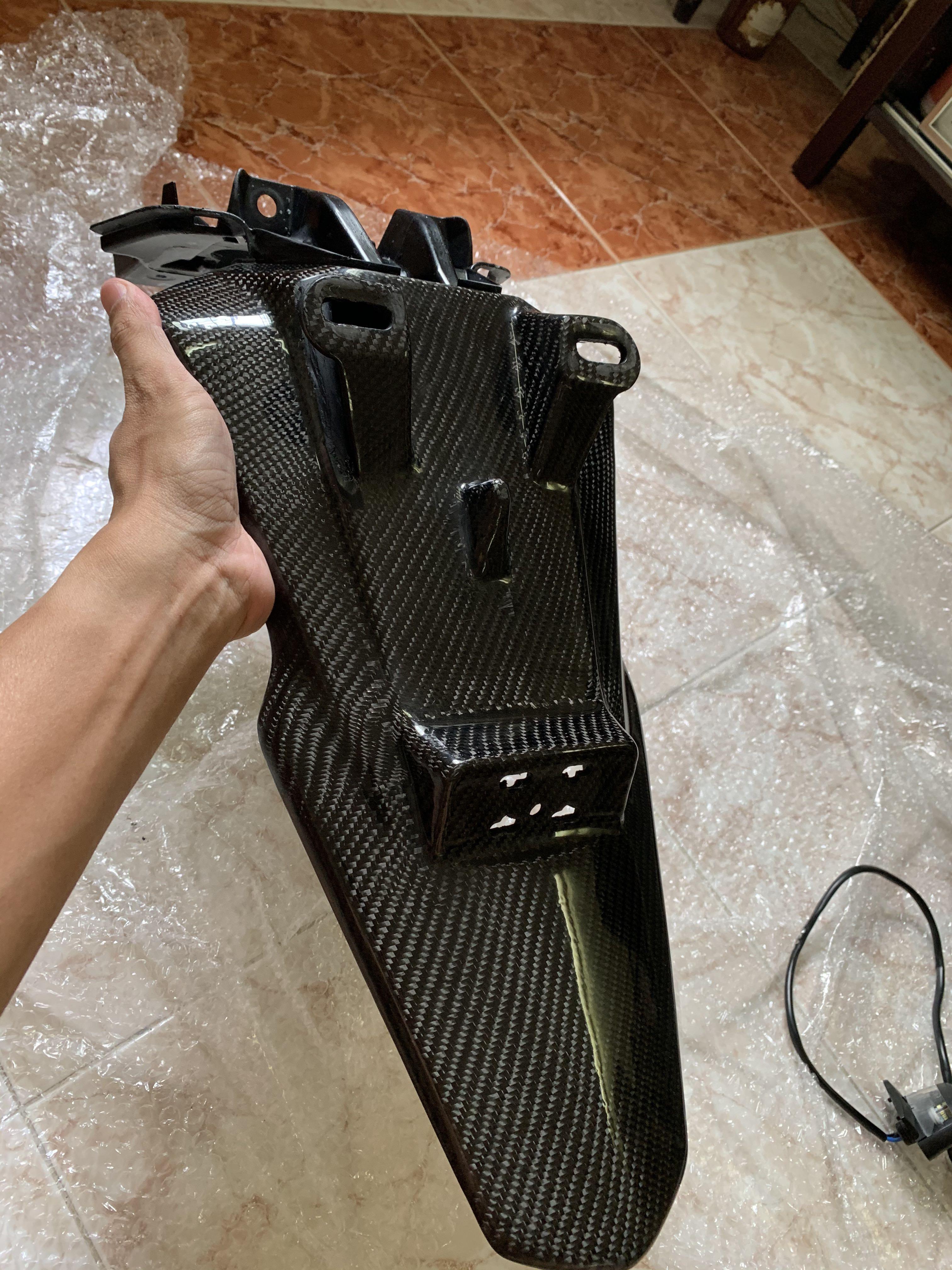 Aerox Carbon Rear Fender, Motorcycles, Motorcycle Accessories on Carousell