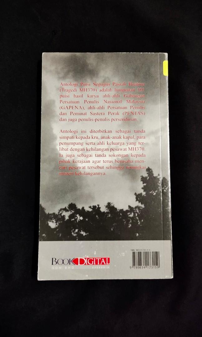 Antologi Puisi Segugus Pasrah Buatmu MH370 #11, Hobbies & Toys, Books ...