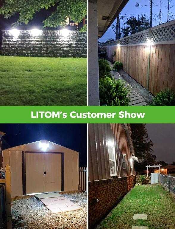 [BNIB] LITOM (WL-DM300) 300 LED Solar Motion Sensor Security Lights ...