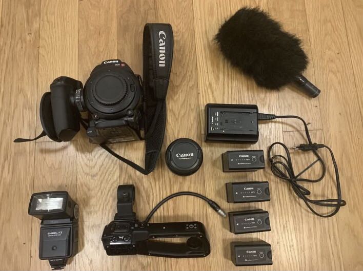 Canon C100 with Accessories, Photography, Cameras, DSLR on Carousell