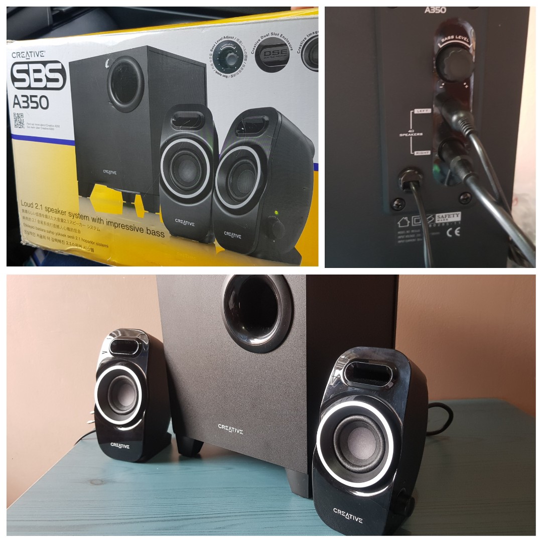 Creative SBS A350 2.1 speaker with subwoofer, Audio, Soundbars ...