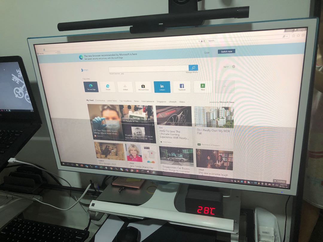 Samsung S32E360 LED White Monitor 32 inches, Computers & Tech, Parts ...