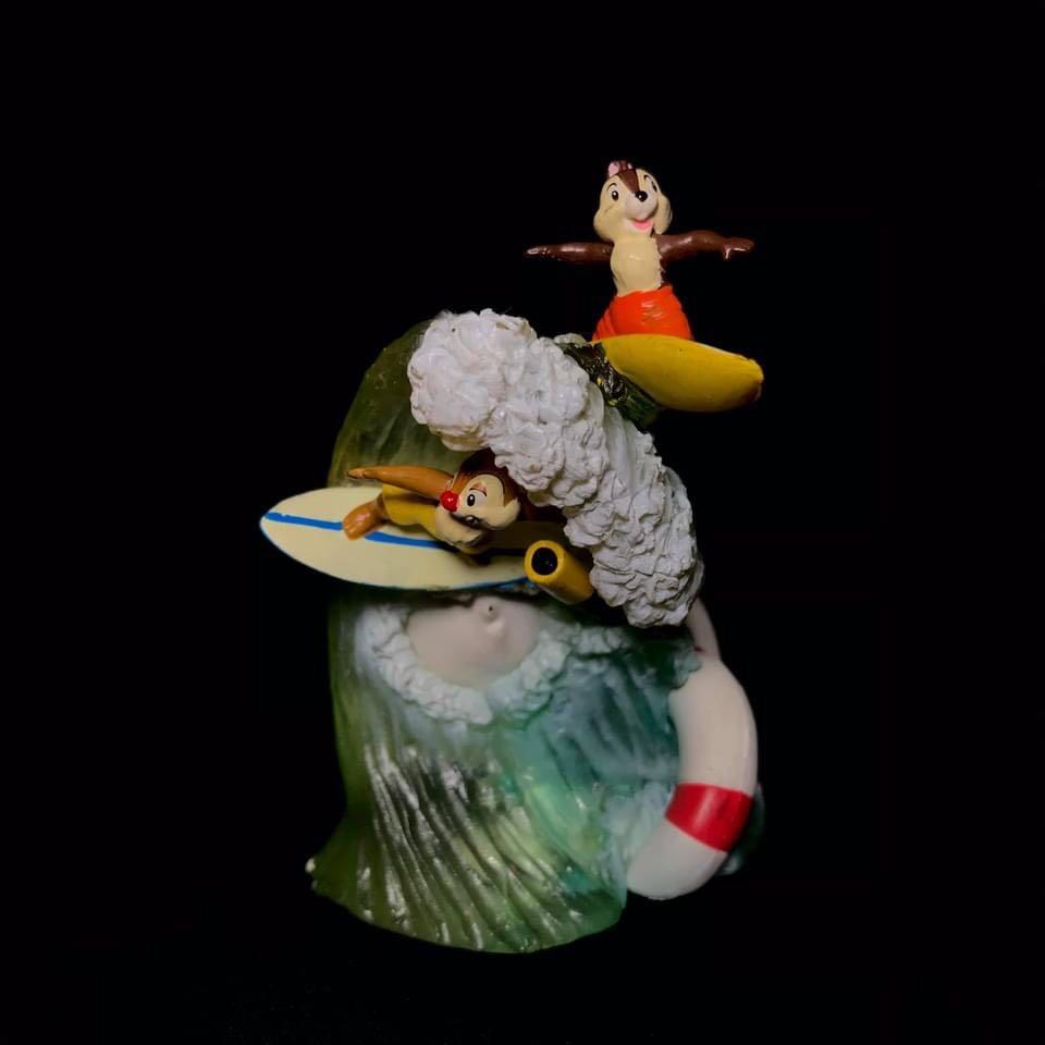 Disney Yujin Cinemagic Paradise SURFING CHIP DALE DONALD Diorama Puzzle ...