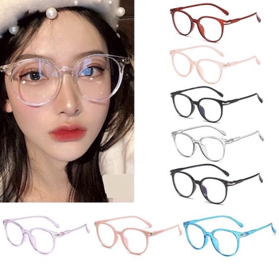 Fake pink specs/glasses/ no degree specs, Women's Fashion, Watches ...