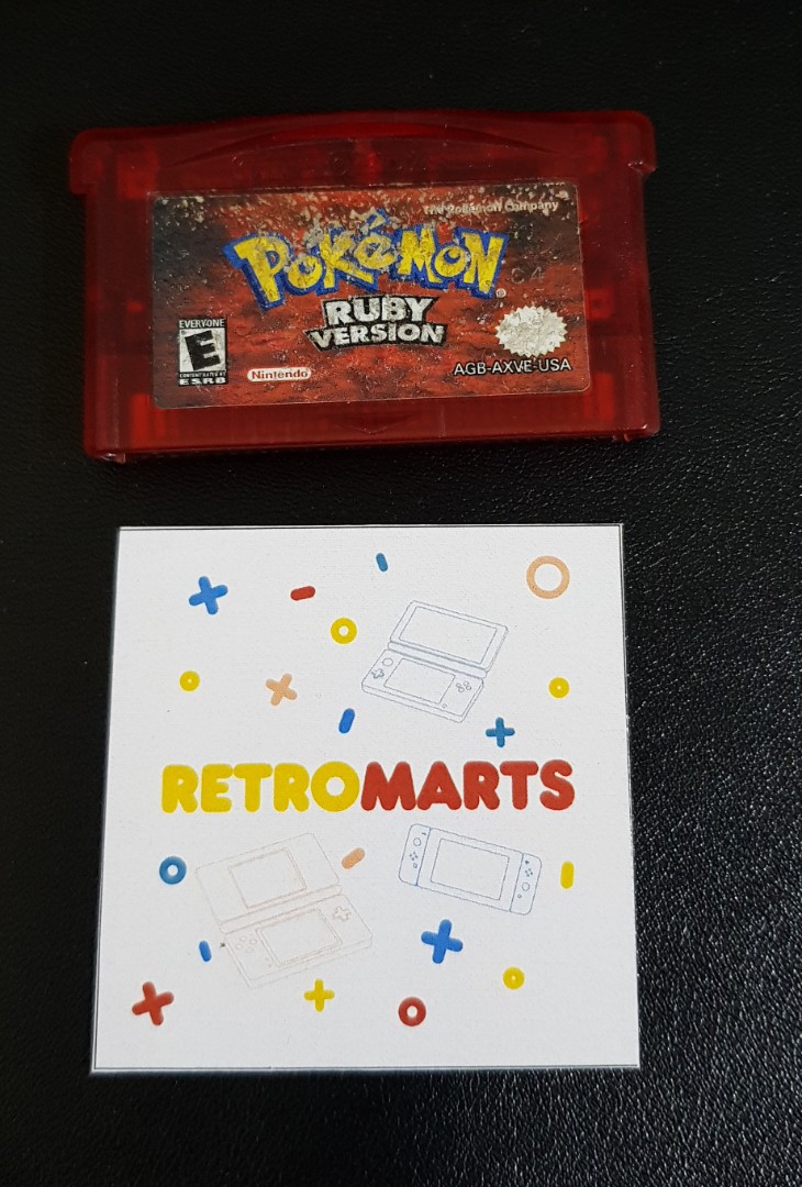 GBA Game: Pokemon Ruby Authentic, Video Gaming, Video Games, Nintendo ...