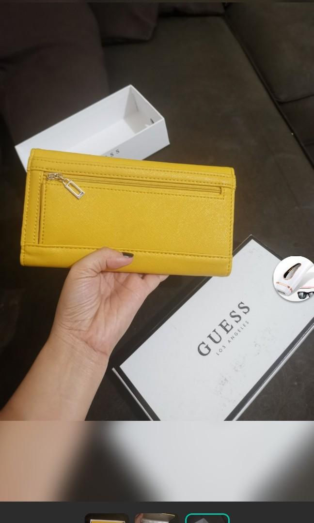 Guess long wallet, Luxury, Bags & Wallets on Carousell
