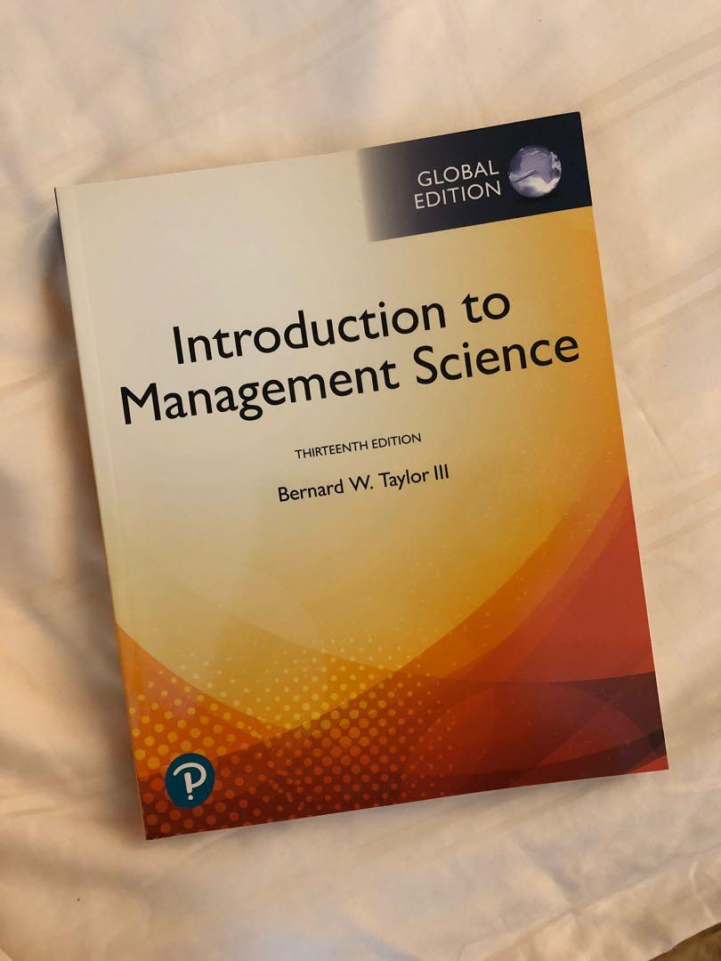Introduction to Management Science Pearson Thirteenth Edition, Hobbies ...