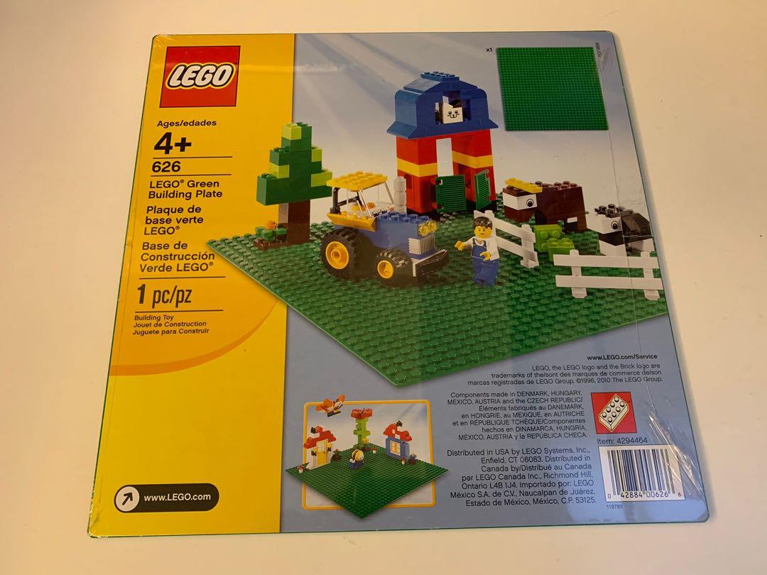 Lego 626 Green Building Plate 綠色底板, 興趣及遊戲, 玩具 & 遊戲類 - Carousell