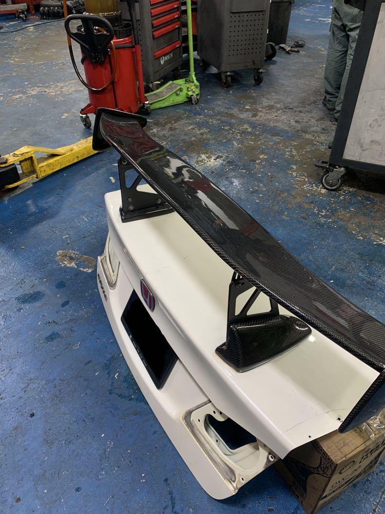mugen style wing carbon fibre, Car Accessories, Accessories on Carousell