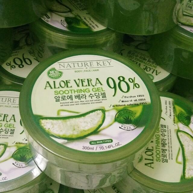 Nature Key aloe vera soothing gel 98%, Health & Beauty, Face & Skin ...