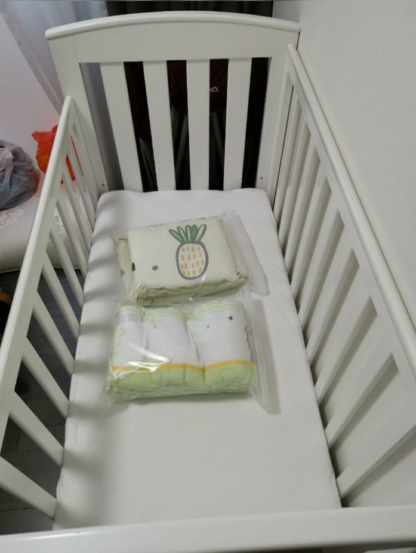 New Zealand pine wood baby cot crib bed, Babies & Kids, Cots & Cribs on ...