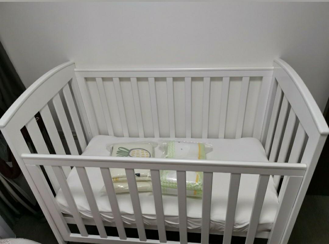New Zealand pine wood baby cot crib bed, Babies & Kids, Cots & Cribs on ...