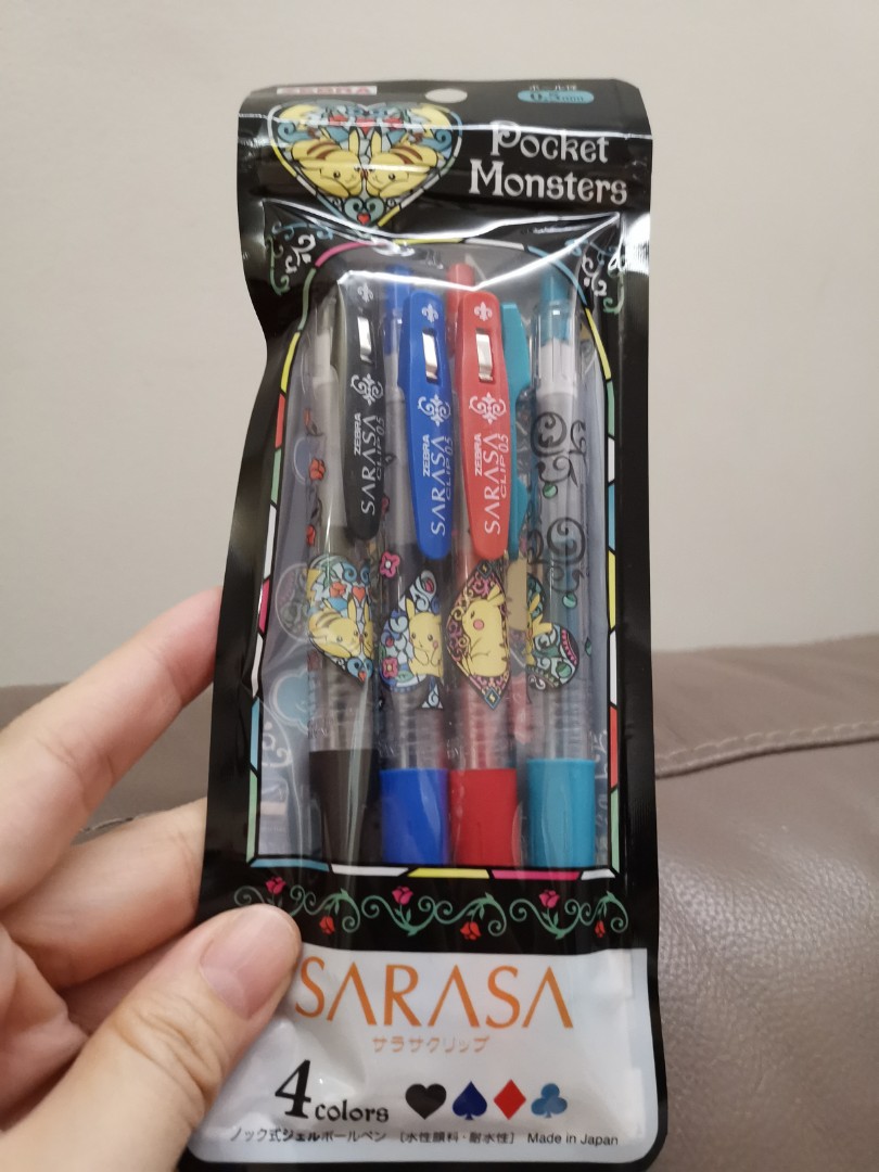 Pokemon ~ pikachu (Zebra Sarasa gel pen), Hobbies & Toys, Stationery ...