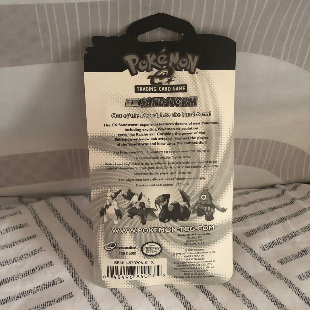 pokemon ex sandstorm blister pack, Toys & Games, Board Games & Cards on ...
