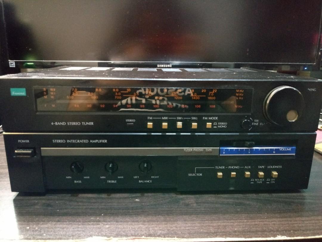 Sansui Mini Amplifier with Phono Input and Tuner (CP-R5)+ Sansui ...