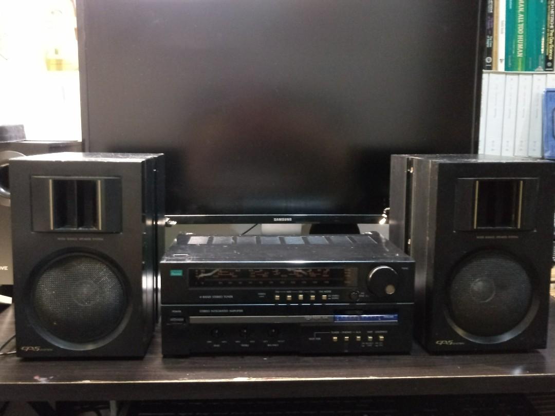 Sansui Mini Amplifier with Phono Input and Tuner (CP-R5)+ Sansui ...